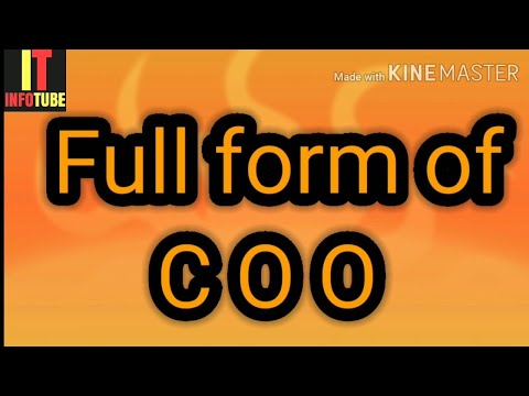 Full form of COO | what is coo