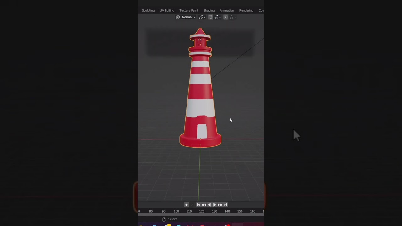 making lighthouse in blender 3d modelling