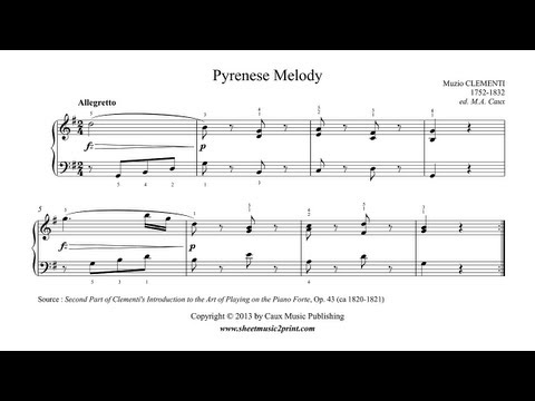 Clementi : Pyrenese Melody