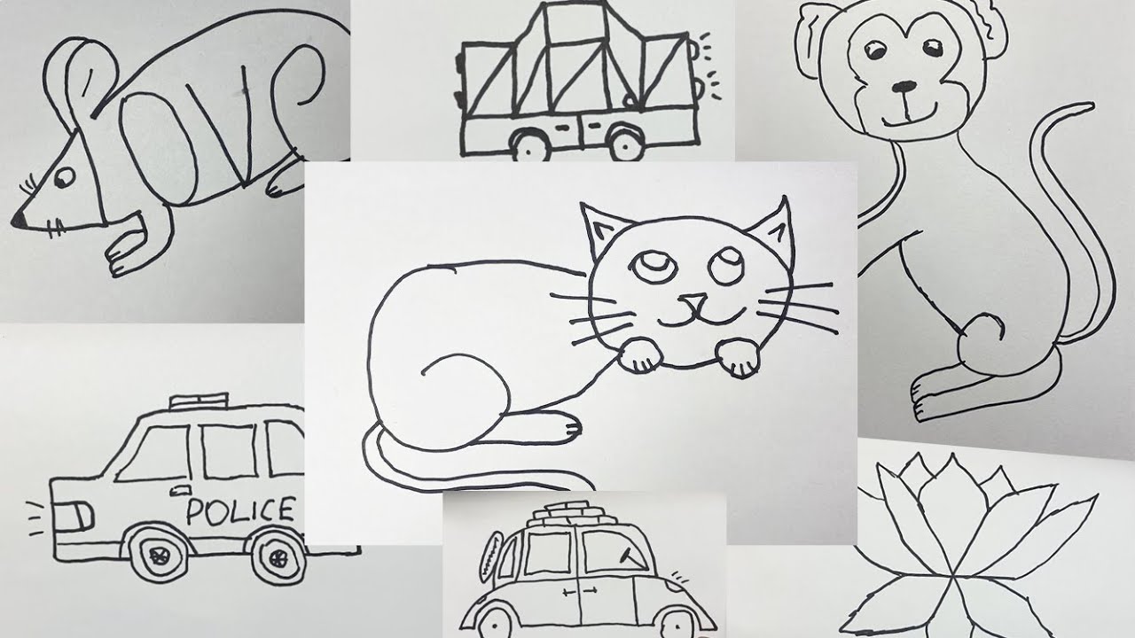 Top 7 Drawing Ideas: Simple and Cool Tutorials! HOW TO DRAW?