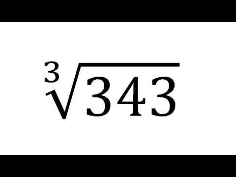 Cube root of 343 Explained