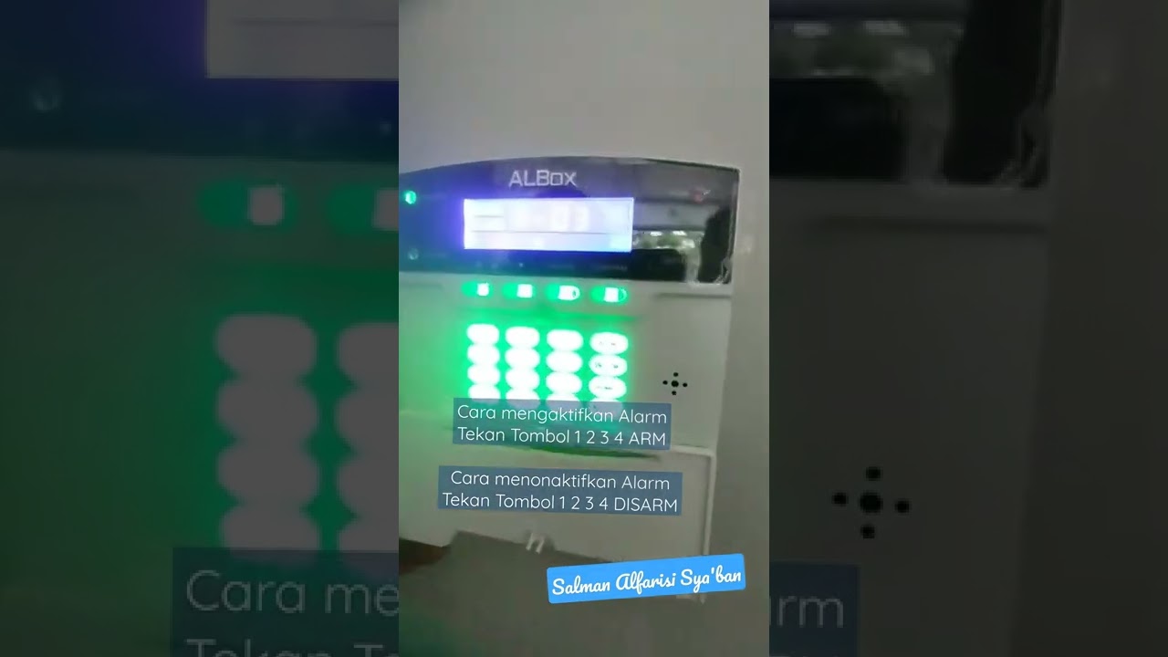 Tutorial on and off Alarm ALBOX #ALBOX #ALARM