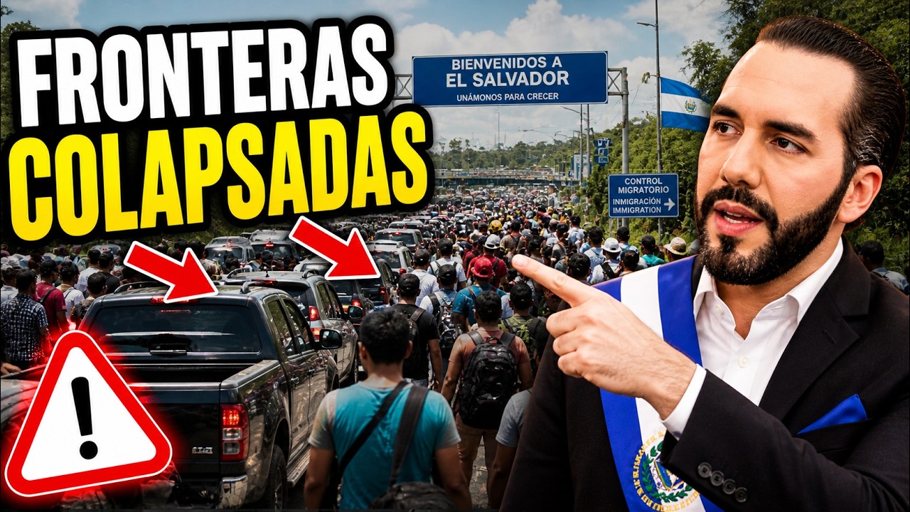 Turistas Invaden El Salvador😱 Colapso TOTAL en las Fronteras