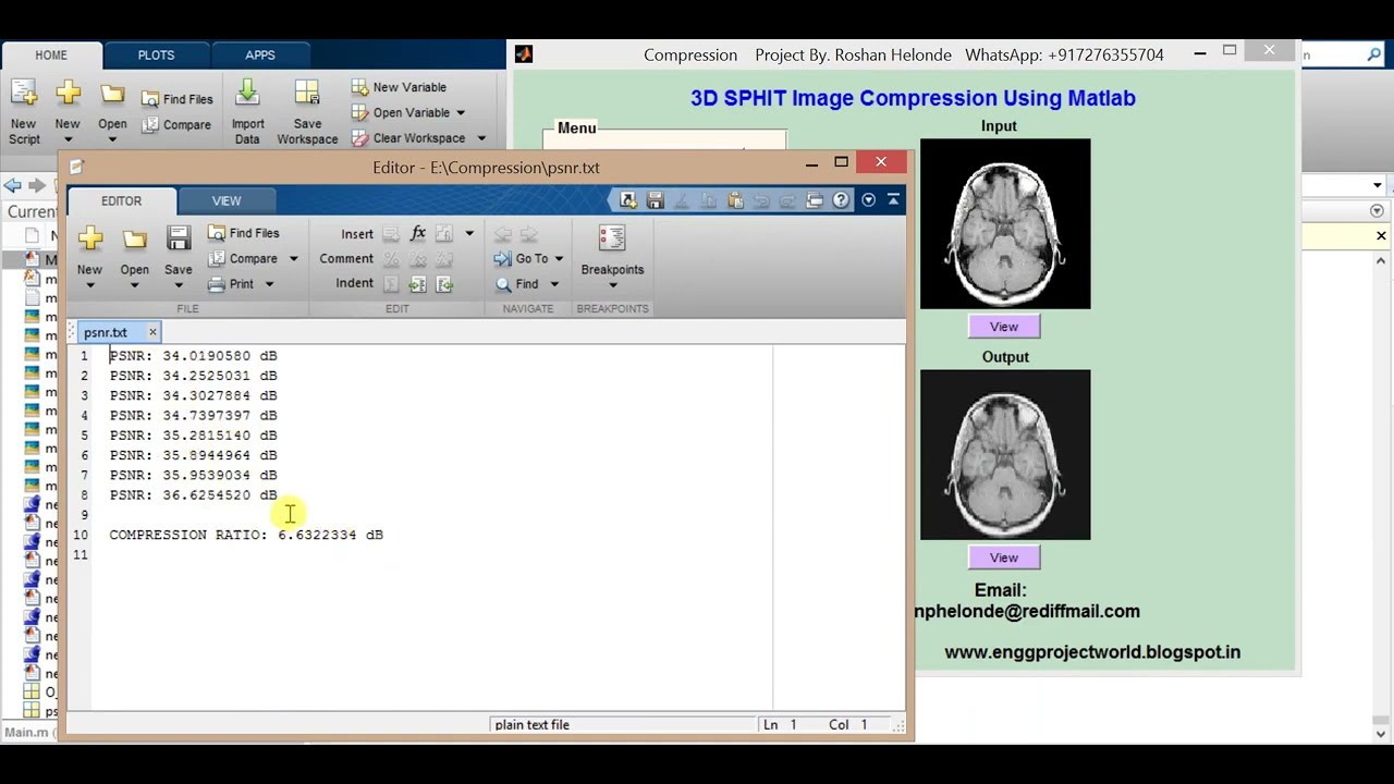 Image Compression Using SPHIT Algorithm Matlab Project With Source Code