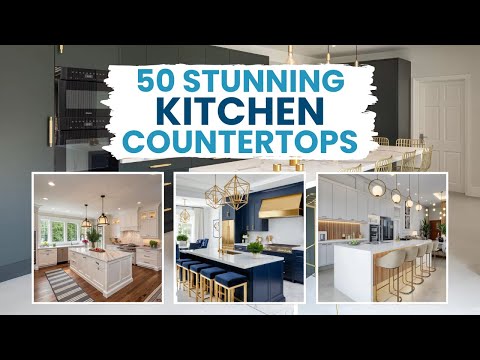 50 Best Kitchen Countertop Ideas for 2025 Latest Trends & Materials | kitchen countertop decor ideas