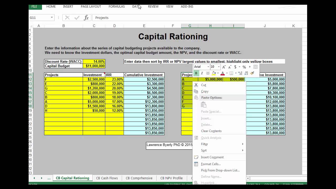 Capital Rationing and Capital Budgeting