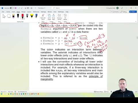 Logistic regression: interactions