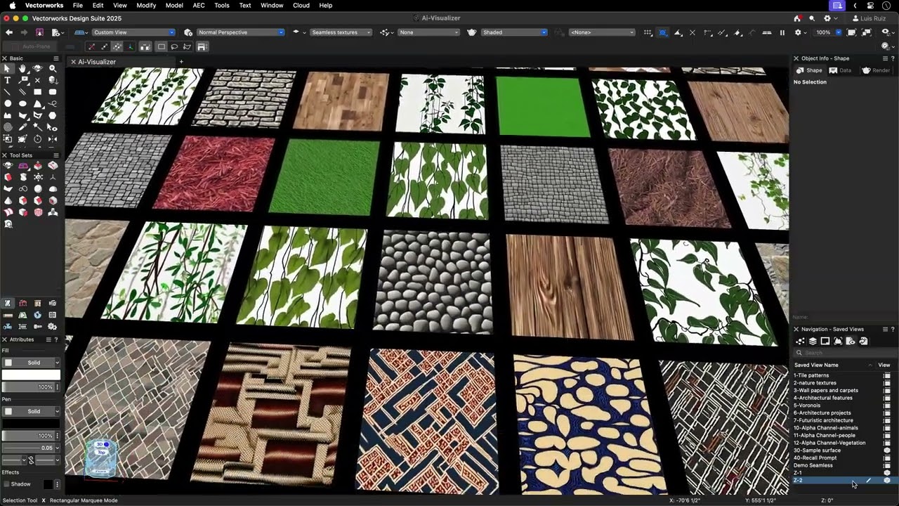 2025 AI Visualizer Patterns and Alpha Channel