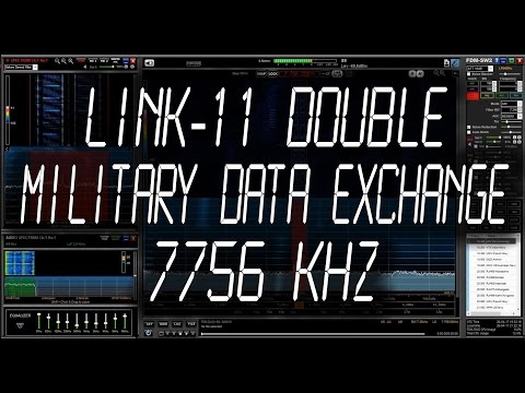 LINK-11 Dual Sideband, Military Data Exchange - 7756 kHz