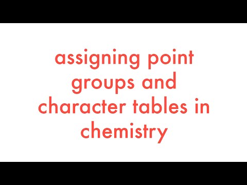 Assigning Point Groups and Using Character Tables in Chemistry