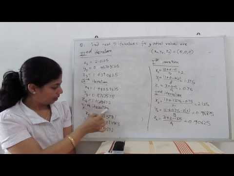 solution of system of linear equations - Jacobi method