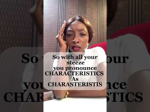 The word is pronounced as CHA-RAC-TE-RIS-TICS😂… let’s be guided… #shorts #youtubeshorts #english
