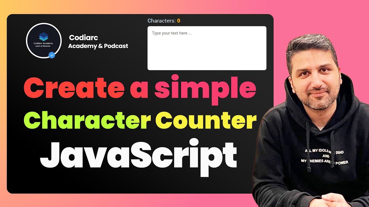 Build a Character Counter in JavaScript | Beginner Frontend Tutorial