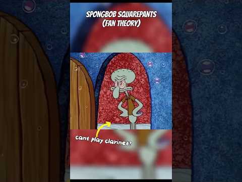 SQUIDWARD CAN PLAY?? (A Spongebob fan theory) #shorts #fantheory #spongebob