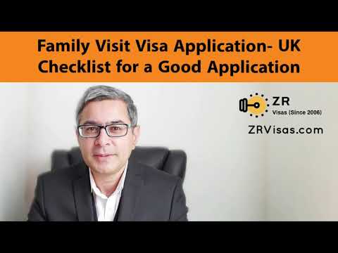 UK Family Visit Visa for Parents, Brother, Sister, relatives Checklist to make Good Visa Application