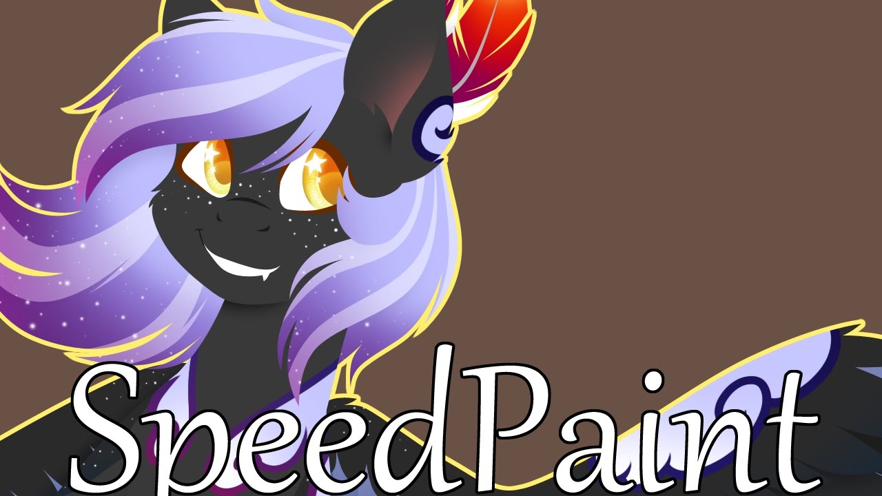 MLP Speedpaint - Rainbow Power Cloudy Night