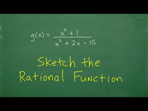 Sketch the Rational Function – Vertical and Horizontal Asymptotes