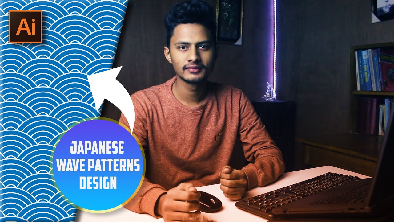 Wave pattern || Easy way to create pattern in adobe illustrator || Design21