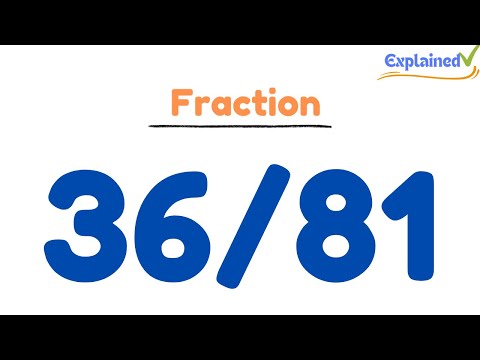 Simplify 36/81 and Reduce to Lowest Form