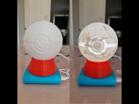 Free STL file Pokeball Night Lamp - add on (caps) 🔦・3D printing idea to ...