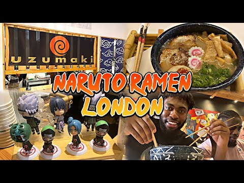 We tried Japanese Ramen at London's NARUTO Themed RAMEN Restaurant! (Uzumaki London)