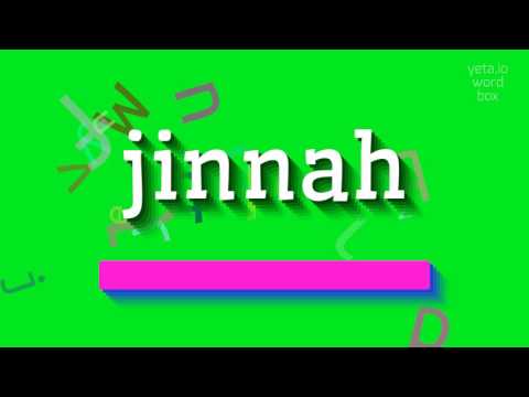 JINNAH - How to pronounce it?