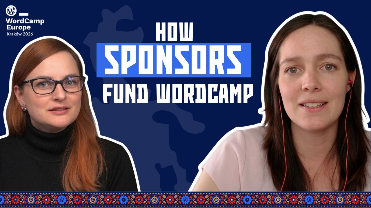 #WCEU2026 - How sponsors fund WordCamp