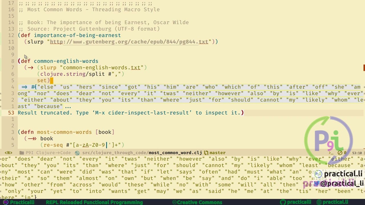 Clojure REPL Workflow   Live Coding   Importance Of Being Earnest