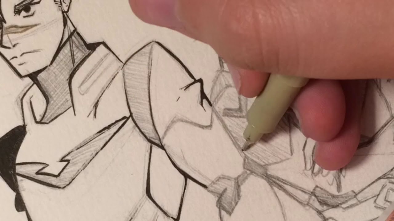Shiro Inking Process // Voltron
