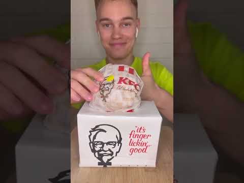 KFC And Pringles ASMR 🤯🤤 #shorts