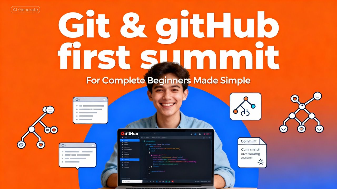 Git & GitHub first summit. For complete beginners #programming #git #github #versioncontrol #viral