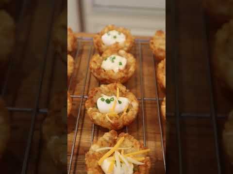Loaded Tater Tot Cups #kroger #easyrecipes
