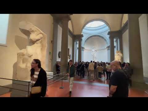 Exploring the Galleria dell’Accademia: Home of Michelangelo’s David in Florence,Italy.