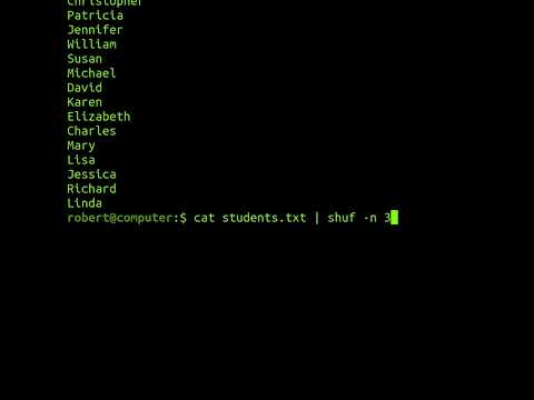 The 'shuf' Command In Linux