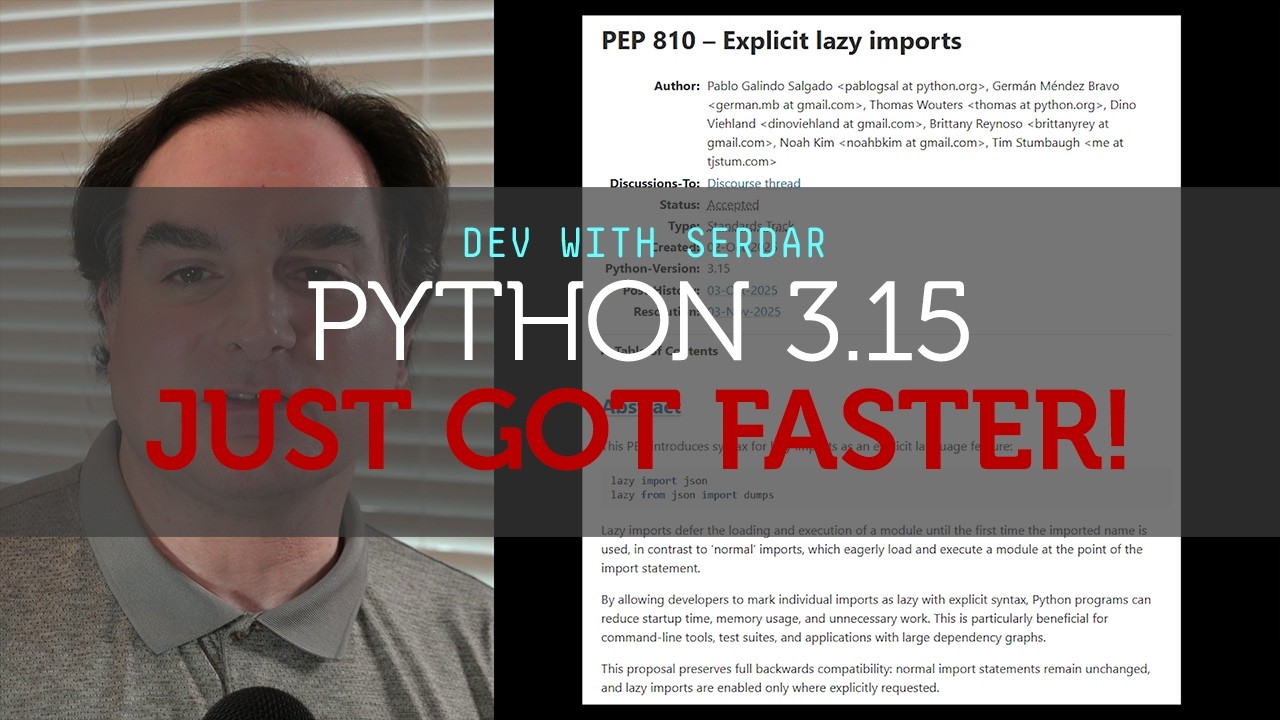 How to boost app performance with Python 3.15's lazy import