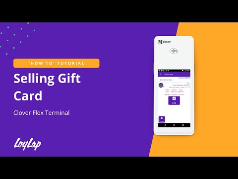 Selling a Gift Card on Your Clover Flex