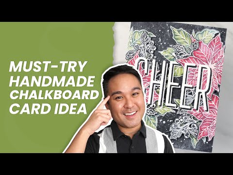 Irresistible Chalkboard Holiday Card in 4 Simplified Steps | Perfect Pairings with Jaycee