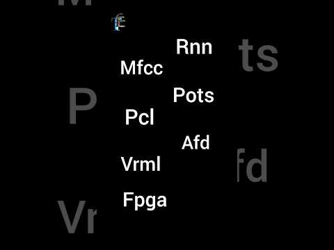 Mfcc Rnn Pcl Pots Vrml Afd Fpga the fast enter #shorts