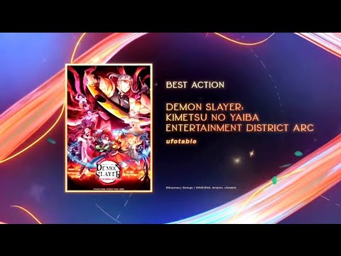 Best Action Anime Award Winner Demon Slayer | DEMON SLAYER | Crunchyroll 2023 Awards
