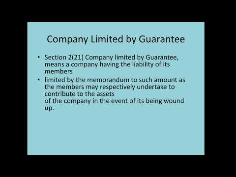 Company limited by guarantee