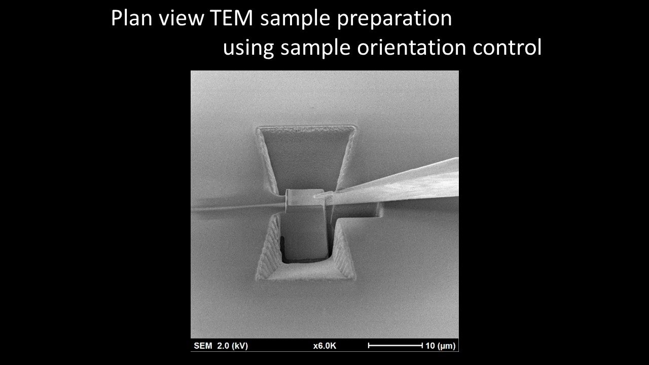 [Electronics] Plan view TEM sample preparation using sample orientation control