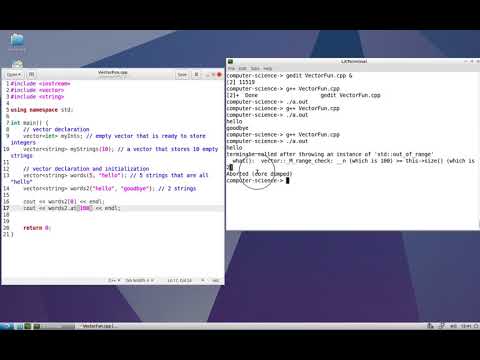 Introduction to Vectors in C++