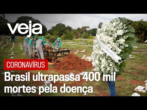 Brasil tem 3.001 mortes em 24 horas e supera 400 mil óbitos por Covid-19