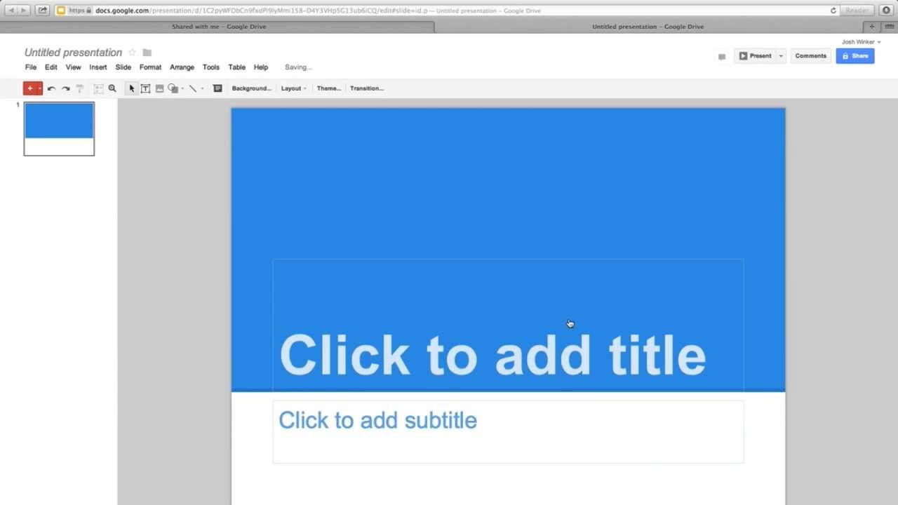 How to Create Powerpoint Presentation in Google Drive