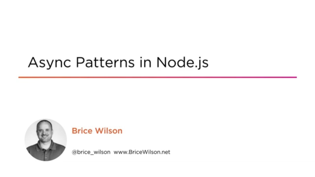 Node.js Skills: Async Patterns Course Preview