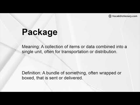 Package Meaning