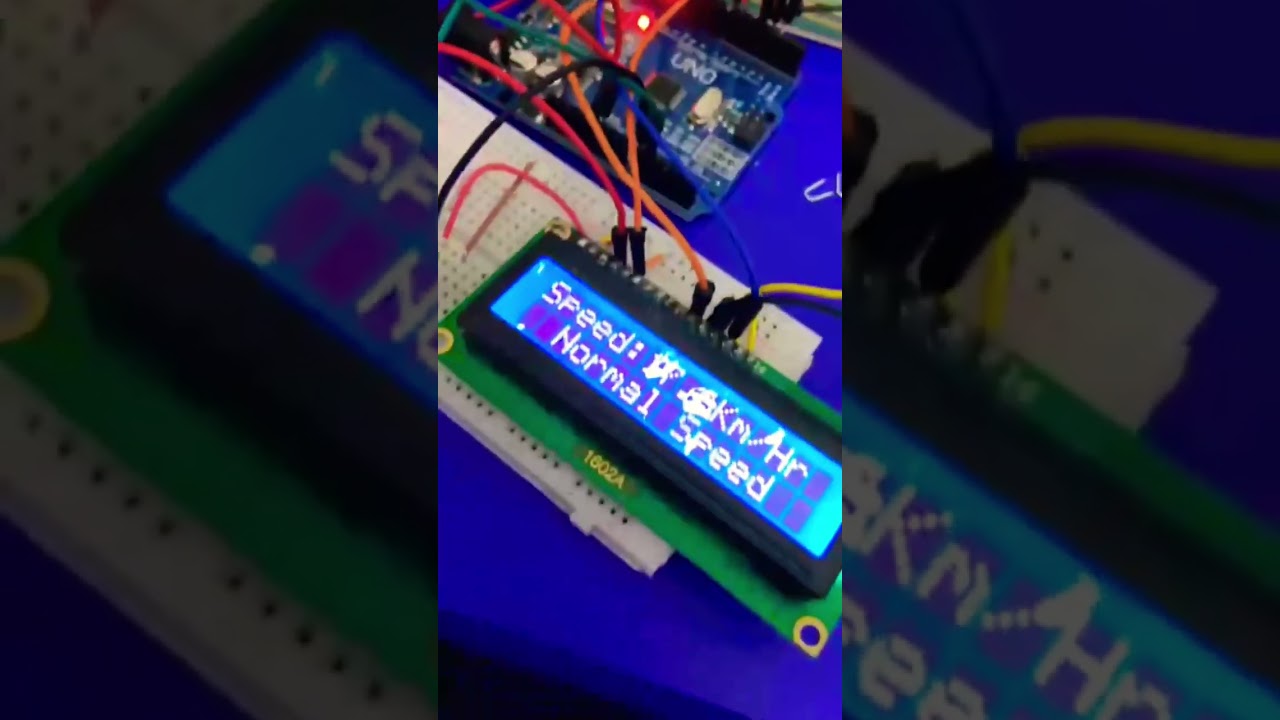 Car Speedometer Using Arduino #shorts #recommended