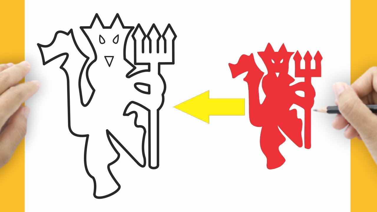 HOW TO DRAW THE RED DEVIL EASY