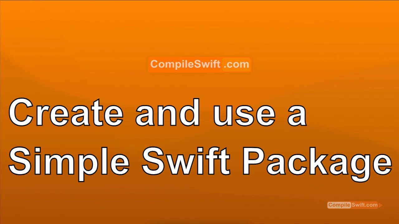 Create and Use a Swift Package