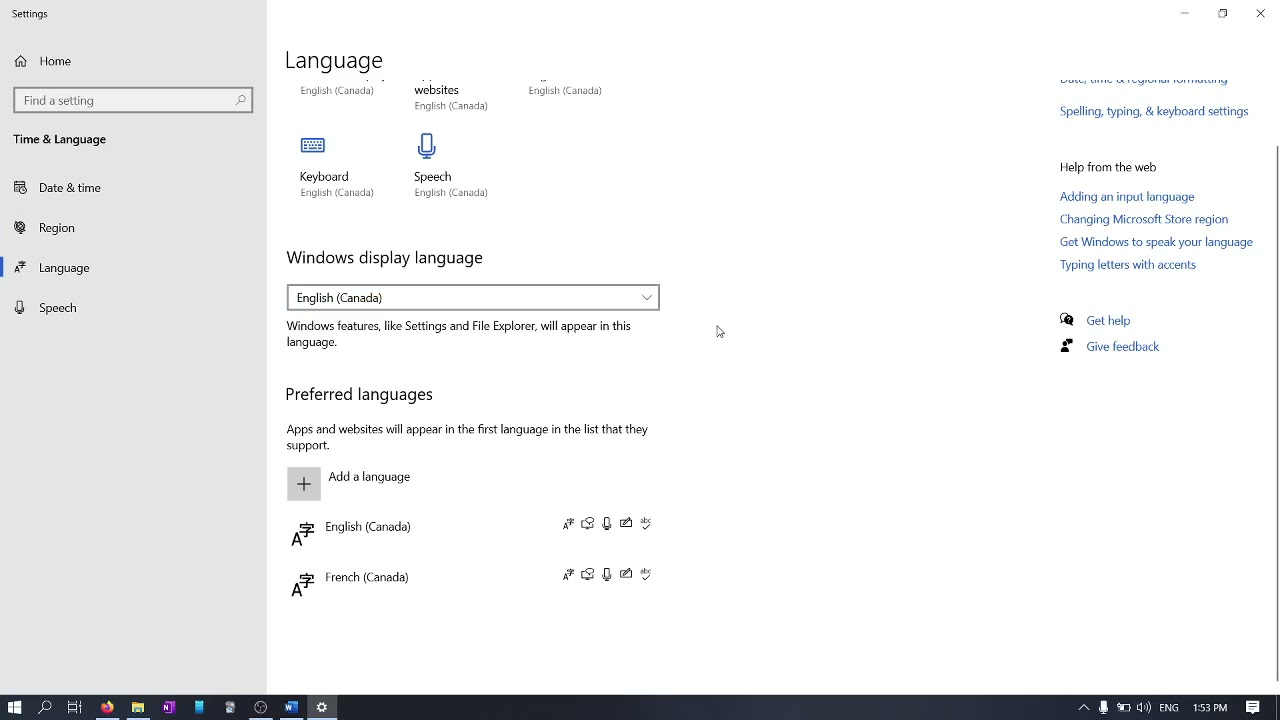 Adding Canadian Multilingual Standard keyboard to your Windows computer.